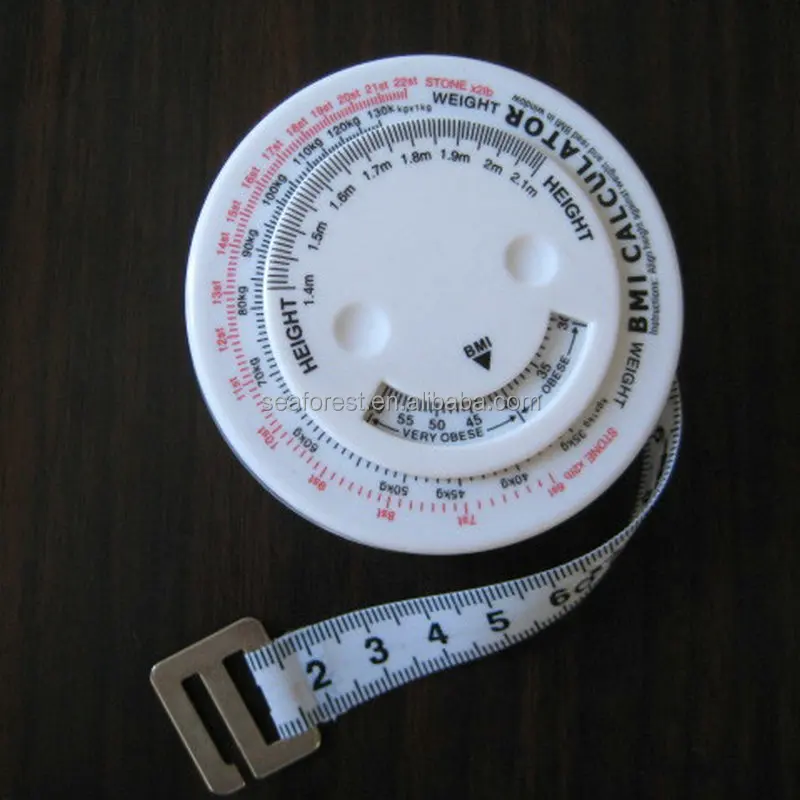 Wholesale Bmi Healthy Waist Measuring Tape Custom Logo Round ...