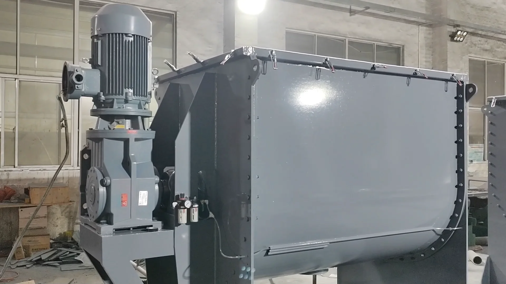 Polyc 3000l Spiral Belt Mixing Blades Ribbon Mixer Machine For Coating ...