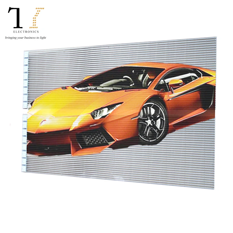 Indoor Transparent Adhesive Super Slim Led Screen Display P10 Flexible ...