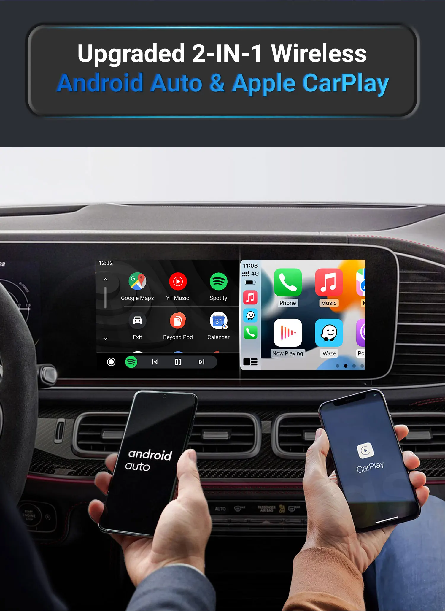 Ottocast Car Multimedia Box Smart Android Box Wireless Carplay Ai Box ...