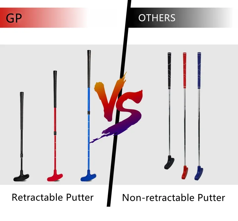Mini Golf Clubs - Customizable Adjustable Length Putters