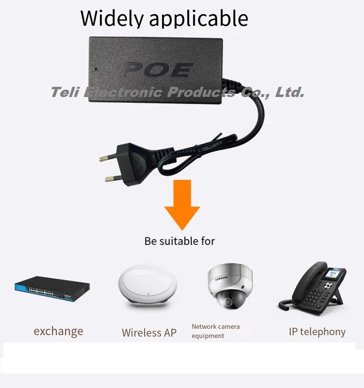 POE Power Switch Power Module RJ45 Port 48VPOE Network Camera Power ...