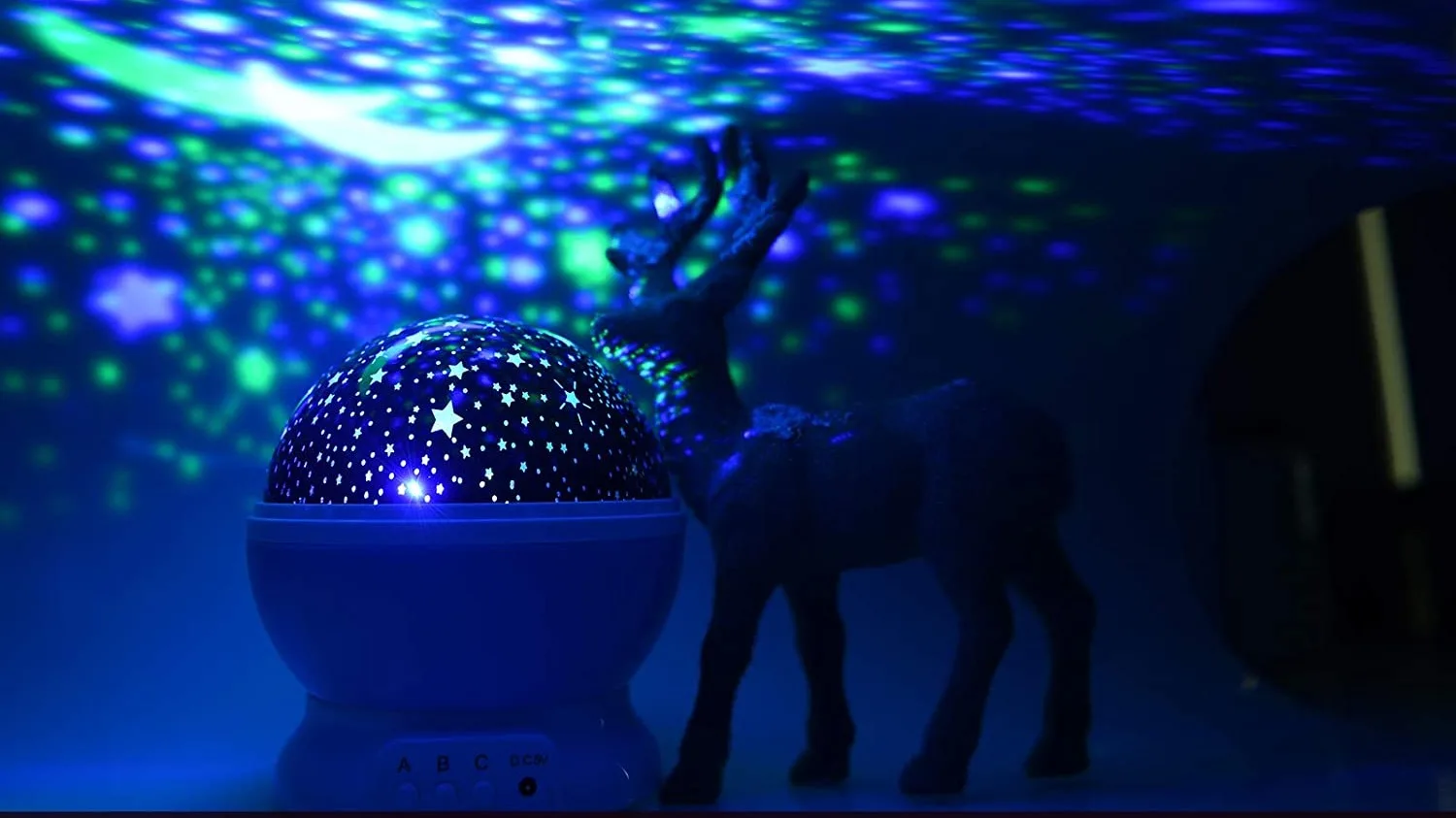 Hot Sky Projector Star Moon Galaxy Night Light Decor Rotating Nursery ...