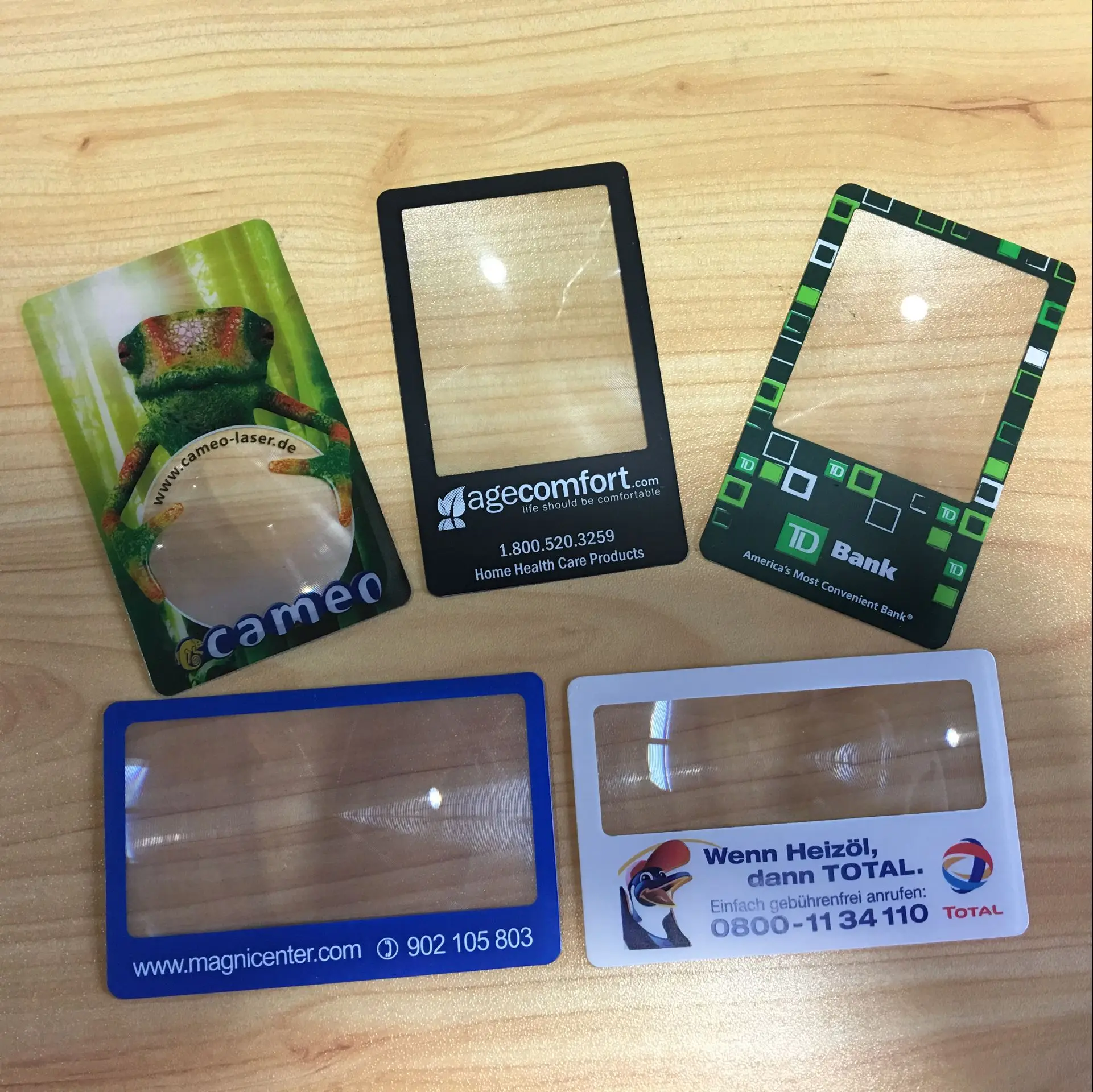 Custom PVC Reading Wallet Credit Card Sized Magnifiers with 3X ...