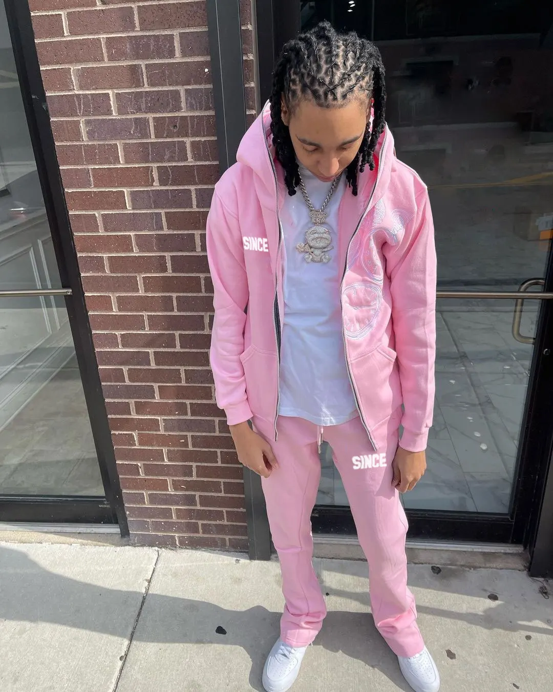 Shop Custom Full Zip Hoodies and Flared Sweatpants Sets