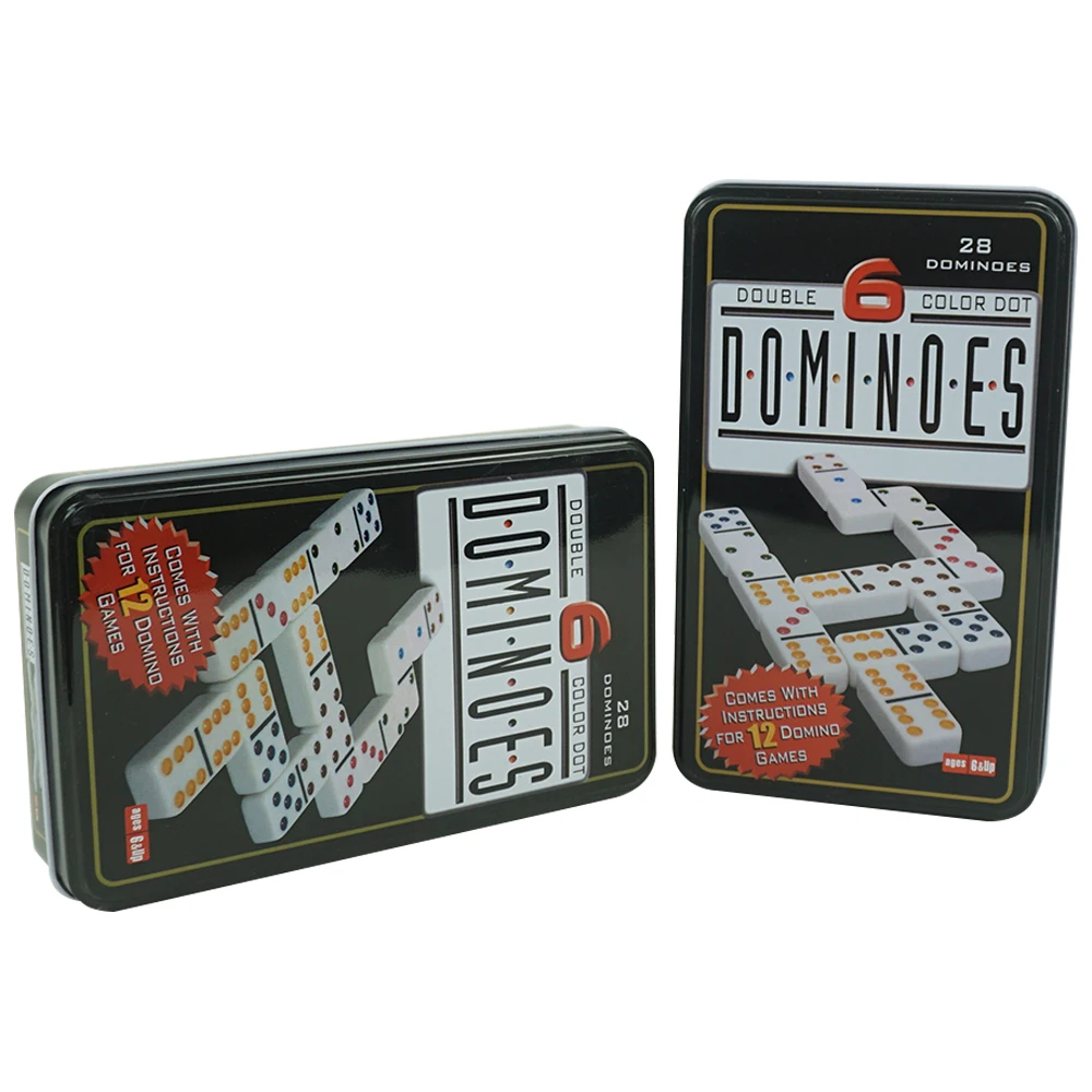 Kaile Factory White Dominos Mit Color Dot 5010 Double Six Domino-spiel In Benutzer Definierten ...