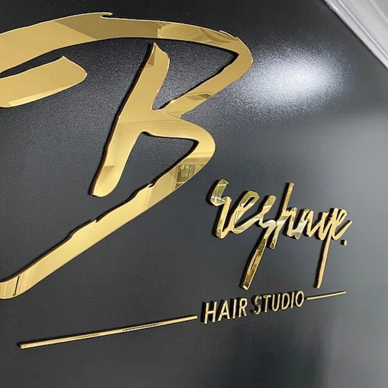 Customized LED Metal Signage for Beauty Salon Logo Wall