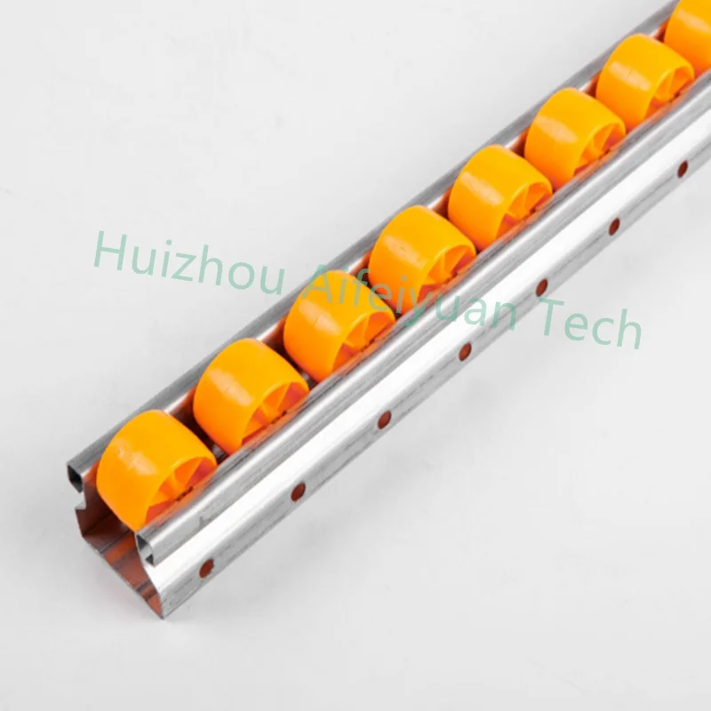 Roller Track For Pipe Rack System Aluminum Flow Rails Plastic Roller ...