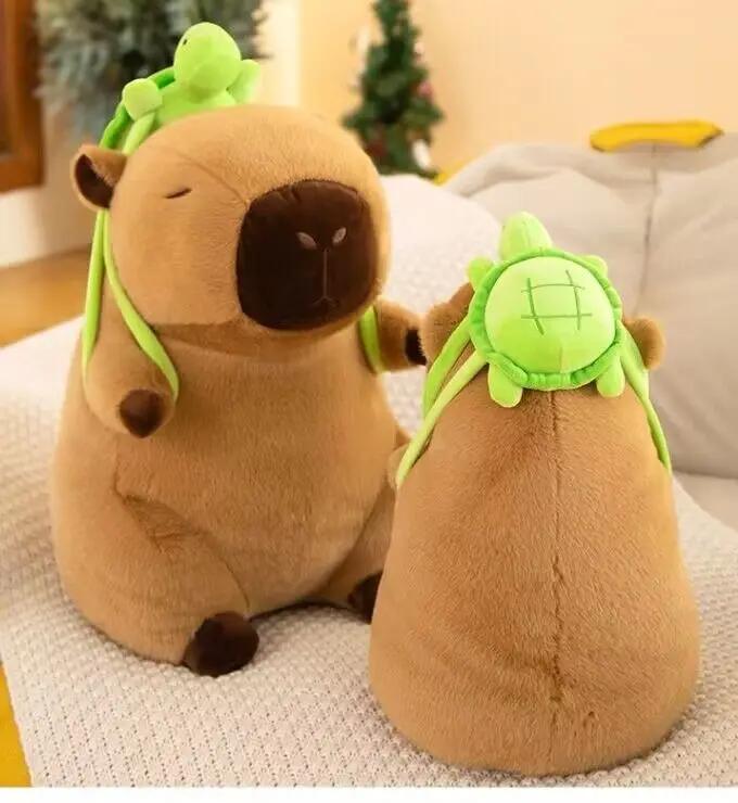 Cute Capybara Plush Toy Wearing Mini Avocado Bag Kawaii Capybara With ...