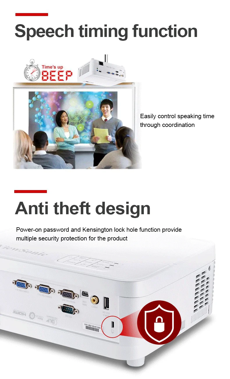 Viewsonic PS501W Short Focus Projector for Business & Education