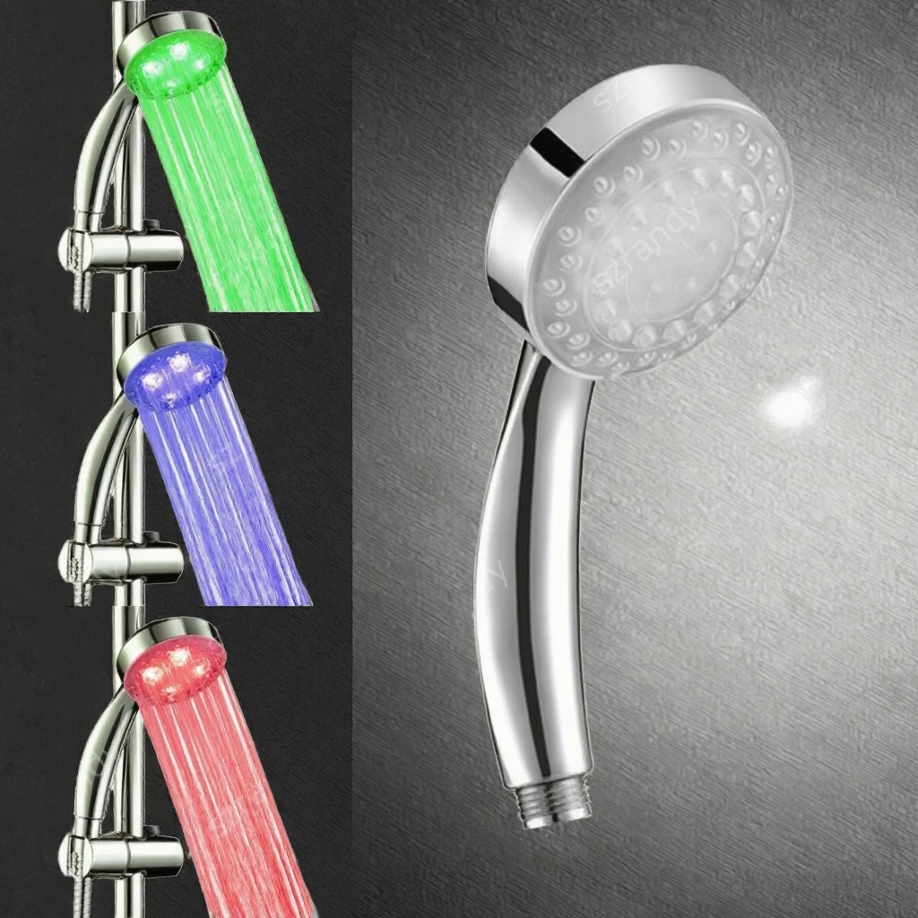 Thermostatic LED Piano Key Shower System ABS Plastic Luxury Bathroom ...