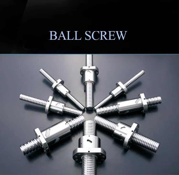 Cnc Machine Parts Rolled Ball Screw Sfu1204 300mm 600mm 1500mm 3000mm ...