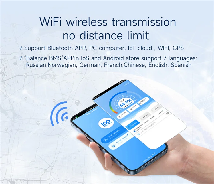 LFP Smart BMS with Built-in 1A Active Balancer Electric Vehicle E-Bike ...