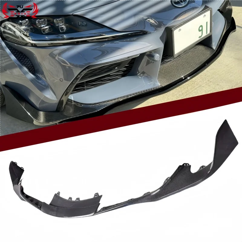 Carbon Fiber TRD Style Front Bumper Lip Spoiler For Toyota Supra A90 ...