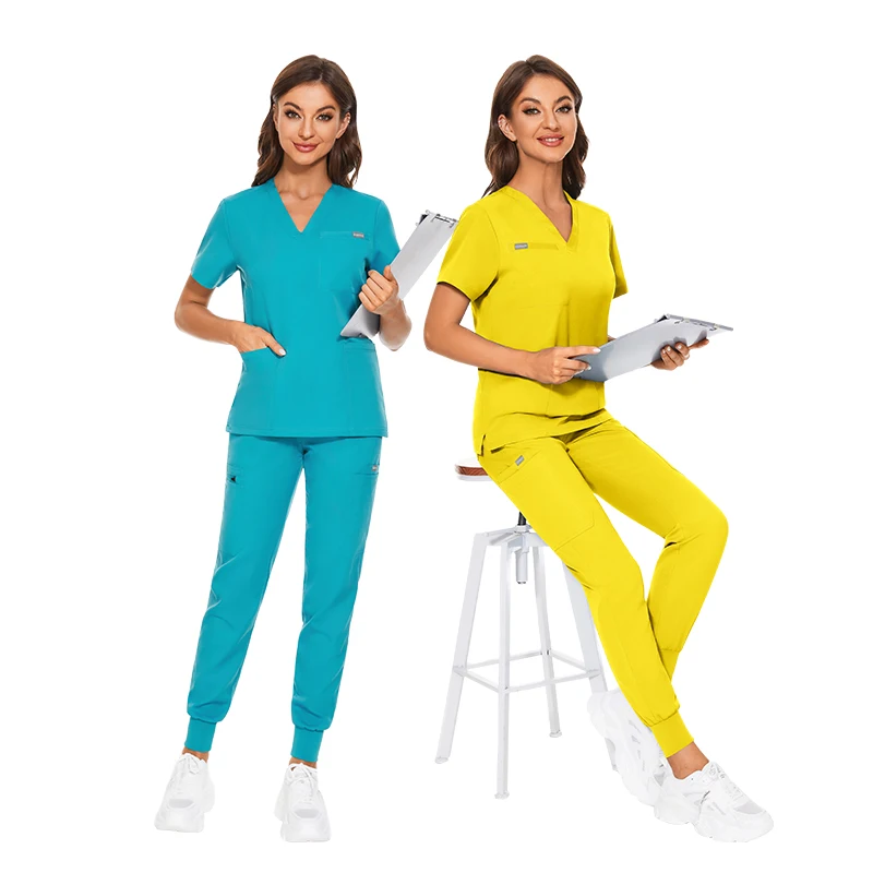 2024 Oem Comfortable Hospital Uniforms For White Color Women Rayon ...