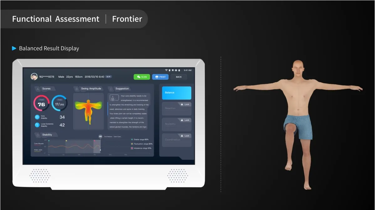 Body Fat Body Composition Mass Body Posture Assessment Analyzer for ...