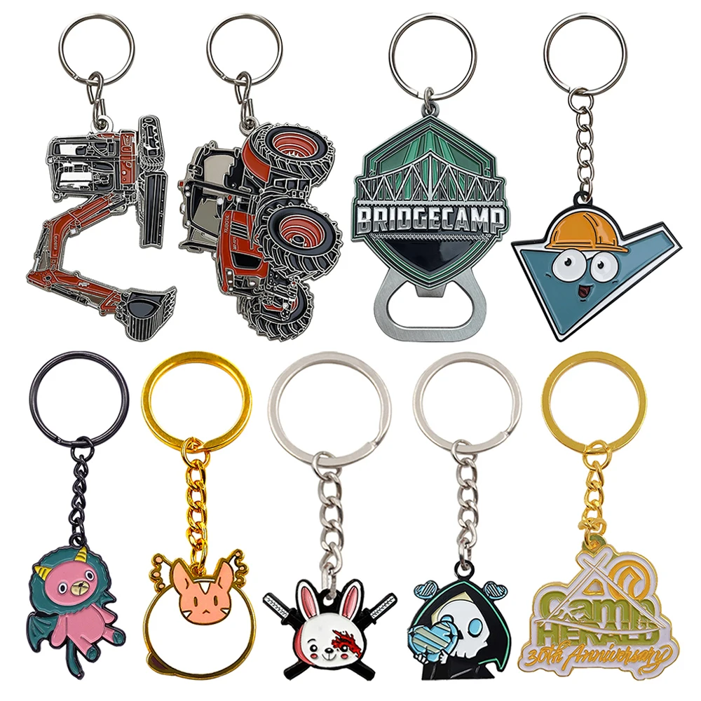 Custom Sublimation Blanks Car Logo Key Ring,Trolley Coins Keyring ...