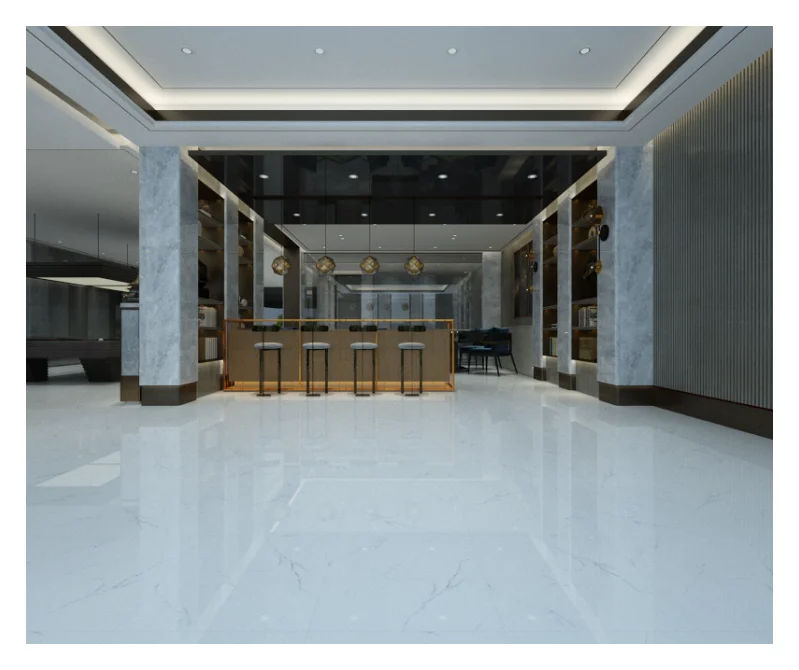 Torch White Brick Effect Tile Washroom Porcelanato Marble Porcelain ...