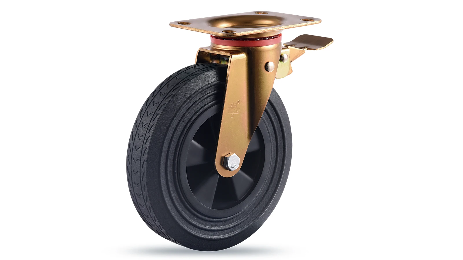 8 Inch Wheel Waste Bin Trash Can Castors Heavy Duty Swivel Oem Odm ...