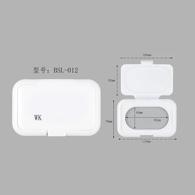 Factory Custom Baby Plastic Wet Tissue Packing Flip Top Cap Reusable ...