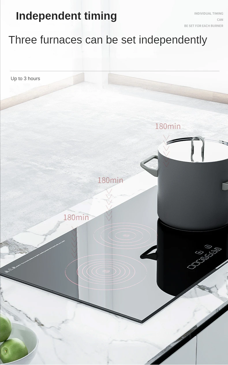 Built-in 3-Burner Induction Cooker Electric Stove