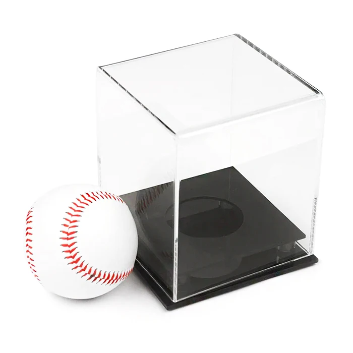 Wall Mounted Clear Acrylic Baseball Bat Holder - Durable & Eco-friendly