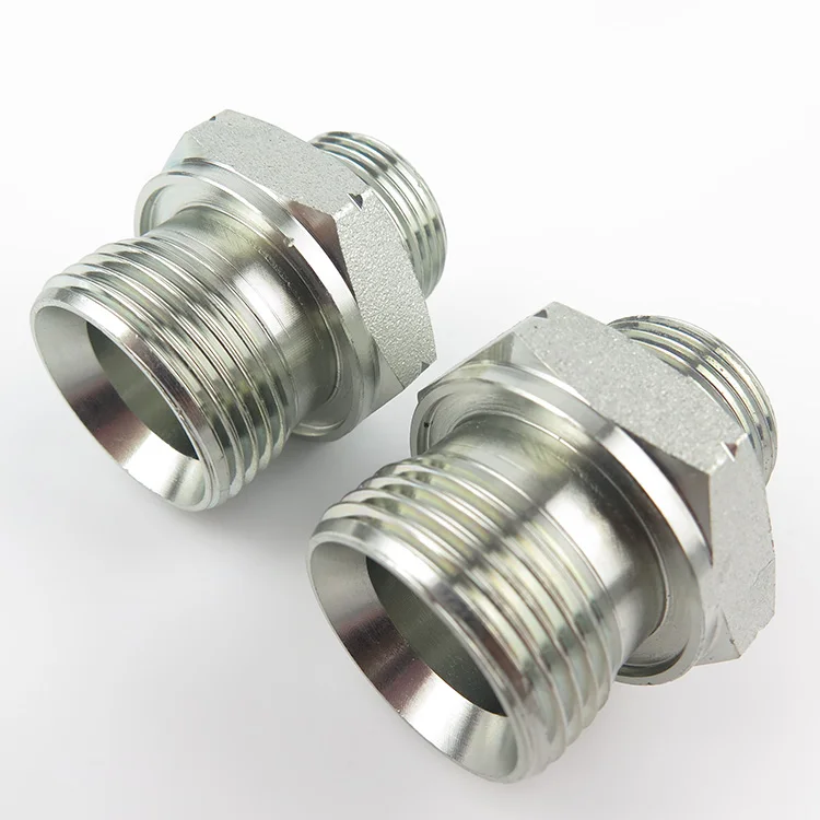 1CB Hydraulic Pipe Fitting 16mm Metric Thread Adapter G1/4 BSP Thread ...