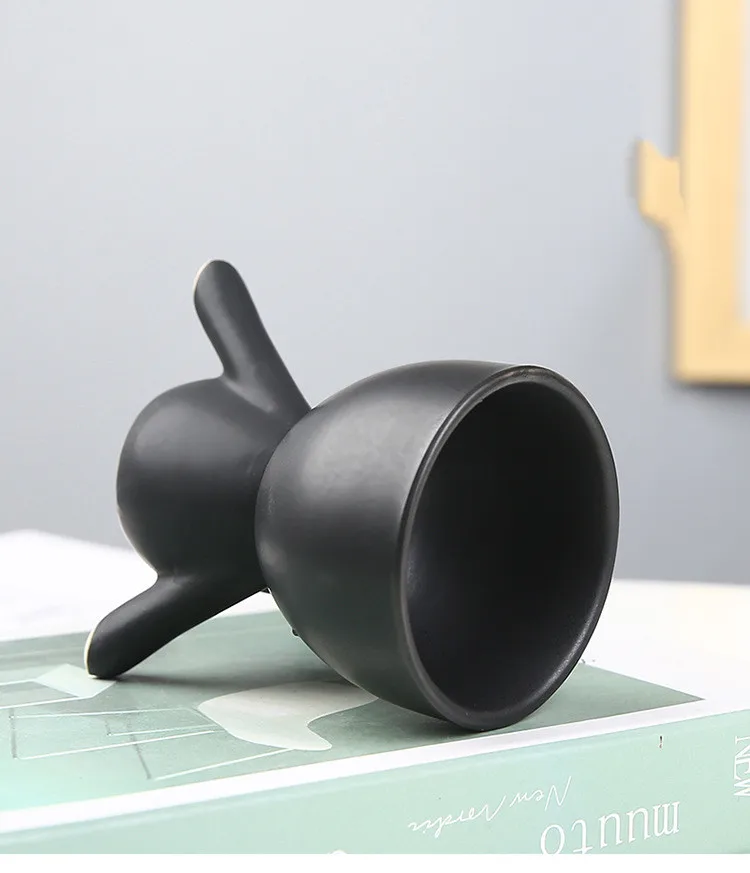 Lovely Body Shape Ceramic Craft Mini Succulent Plant Pot Creative Body ...