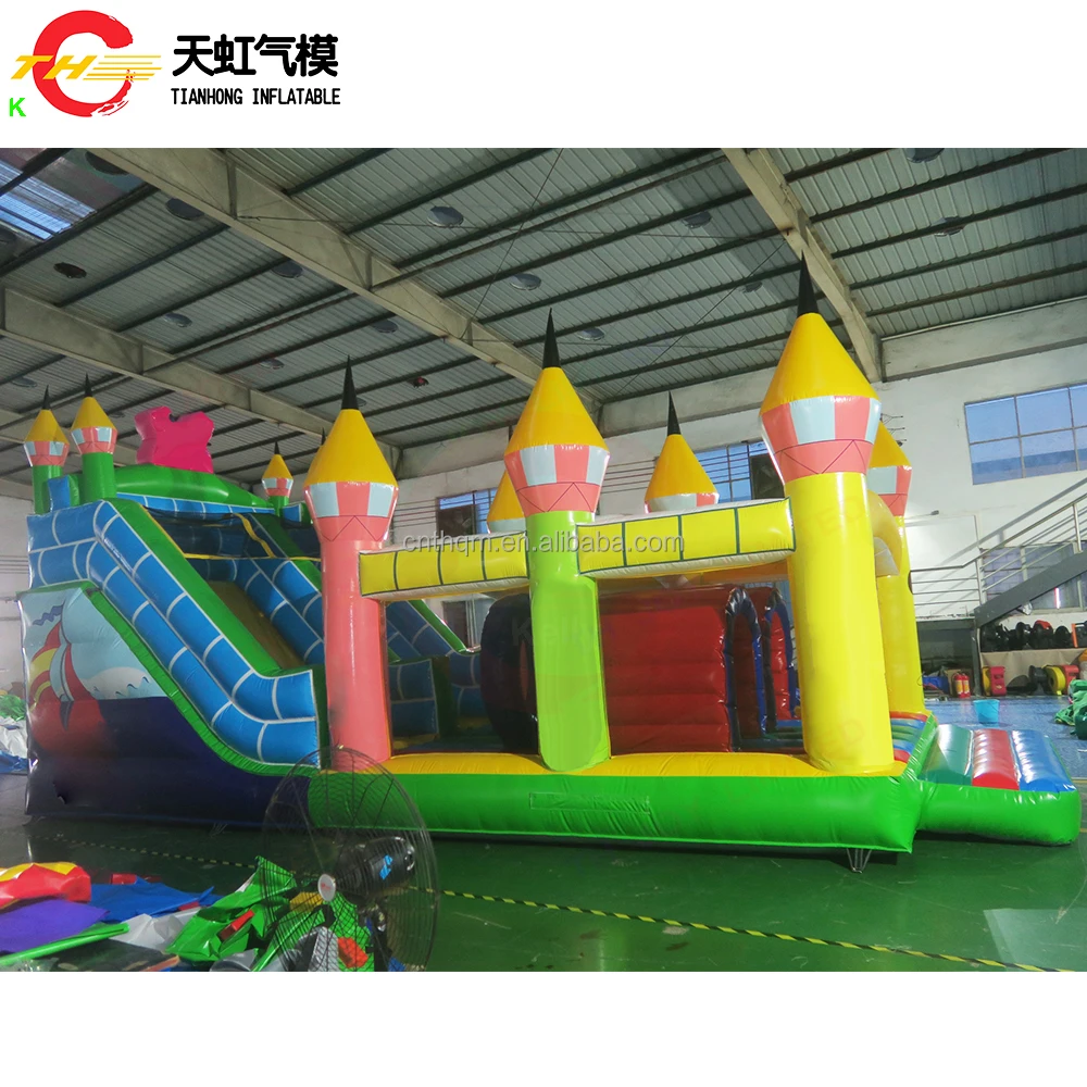 10x4x5mh Cartoon Theme Inflatable Slide Bouncer Playground Bounce House ...