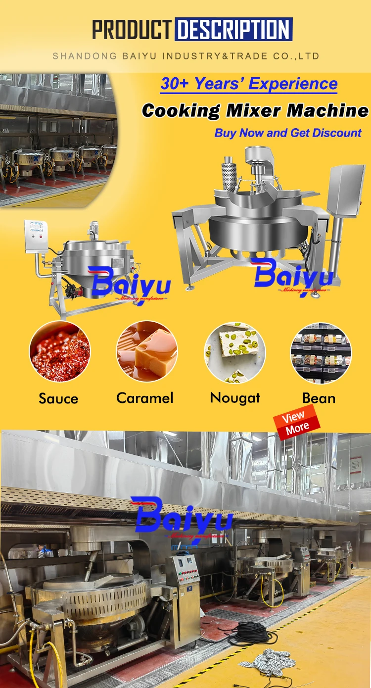 Baiyu Automat Planetary Stir Pot With Mixer Automatic Cooking Pot ...