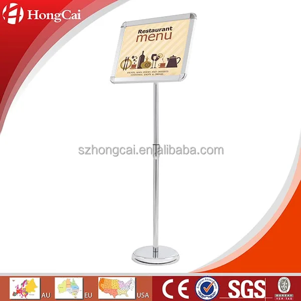 Adjustable A3/a4 Paper Poster Stand Snap Menu Board Sign Holder - Buy ...