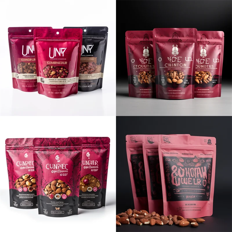 Customized Printing Baggies Stand Up Pouch Food Packaging Bags Aluminum ...