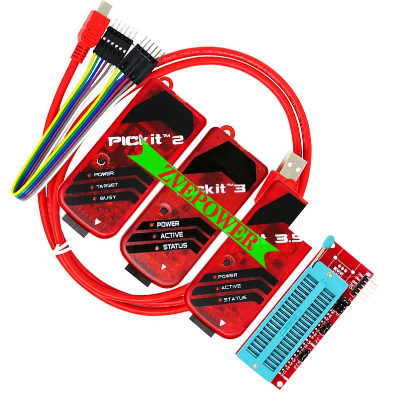 PICKit2 PICKIT3 PICKit3.5 Programmer + PIC ICD2 PICKit 2 PICKIT 3 PICKIT 3.5 Programming Adapter ...