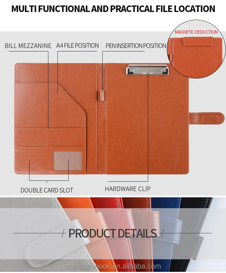 Personalized Logo Factory Price A4 Folder File Writing Clamps Business ...