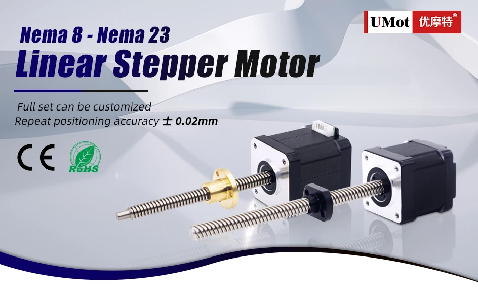 Nema 8 11 14 17 23 Haydon Lead Screw Shaft Linear Actuator Stepper ...