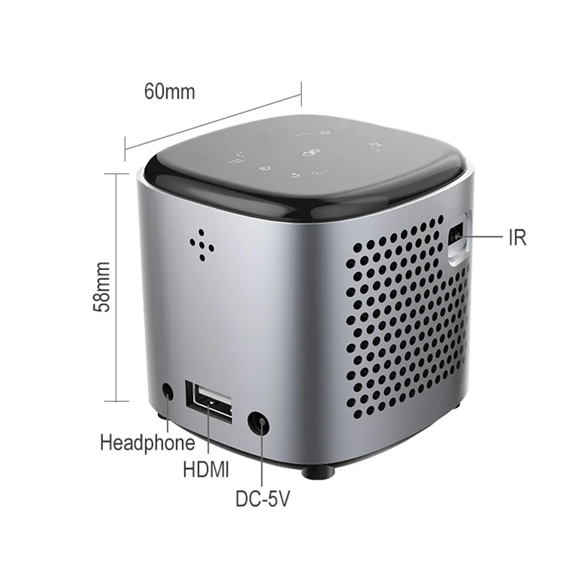 Dlp Home Cinema Outdoor Movie Wifi Mini Cube Smart Compact 4k 7000 ...