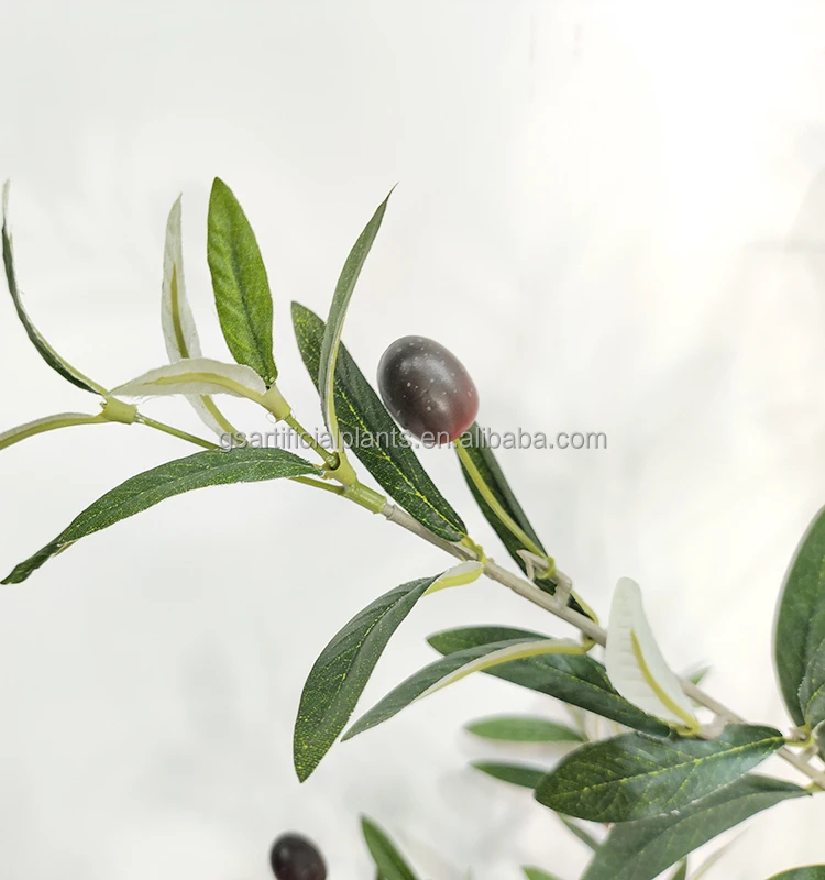 Fire Resistance Custom 104cm Real Touch Lifelike Oliver Tree Plants ...