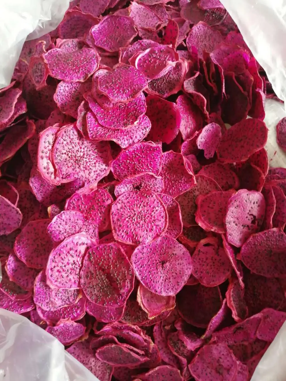Dehydrated White Dragon Fruit - Sweet Dried Pitaya Slices