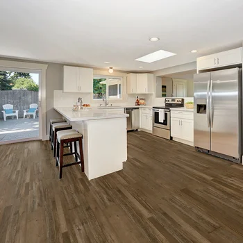 Wood Grain Waterproof Plastic Spc Click Vinyl Flooring Quick Install ...
