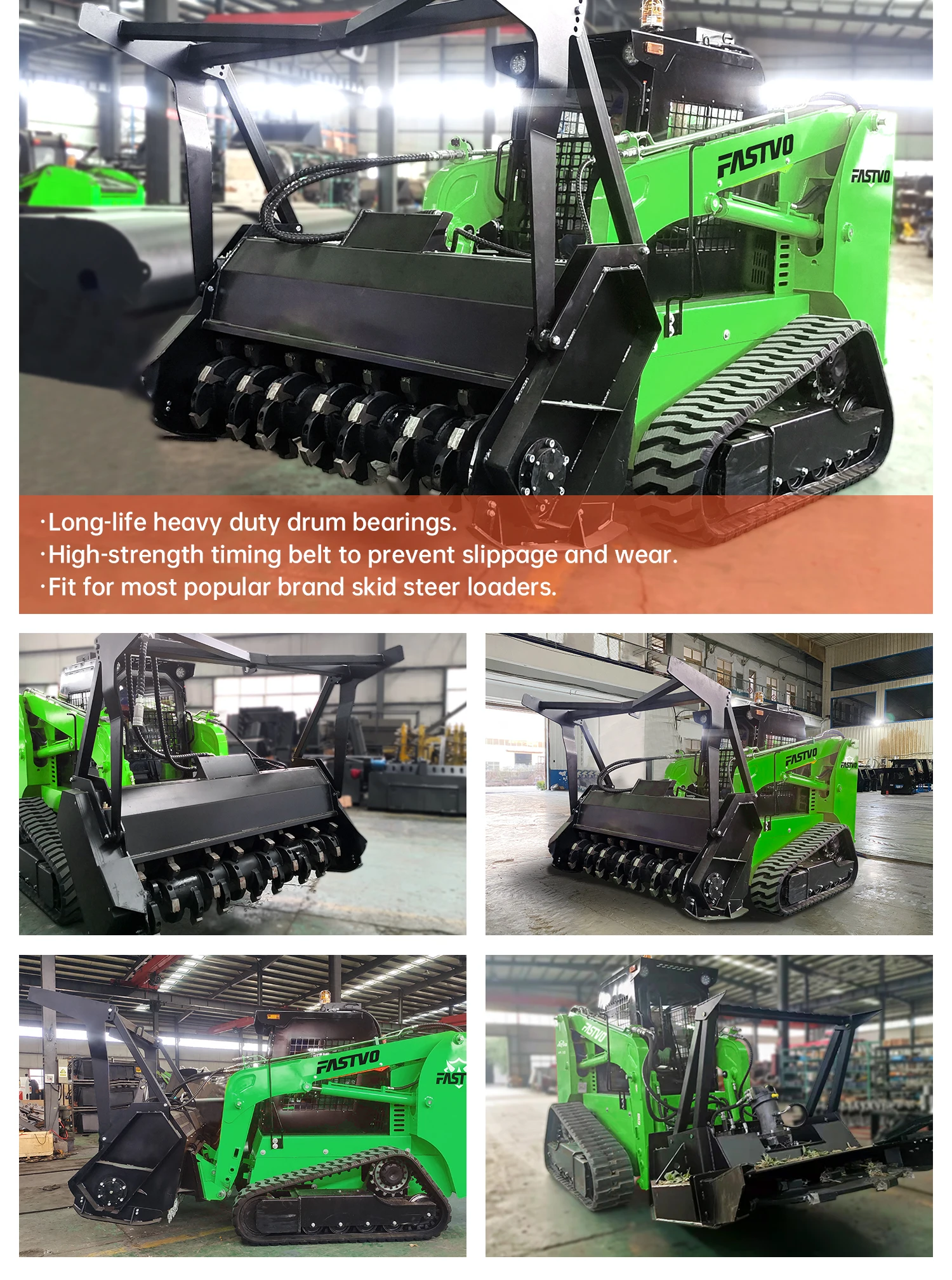 Fastvo Tree Mulcher Skid Steer Mulcher Forestry Mulcher - Buy Forestry ...