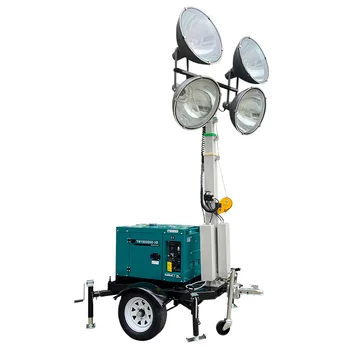 4 1000 Watt Portable Trailer Type 8kva Diesel Generator 7m Or 9m ...