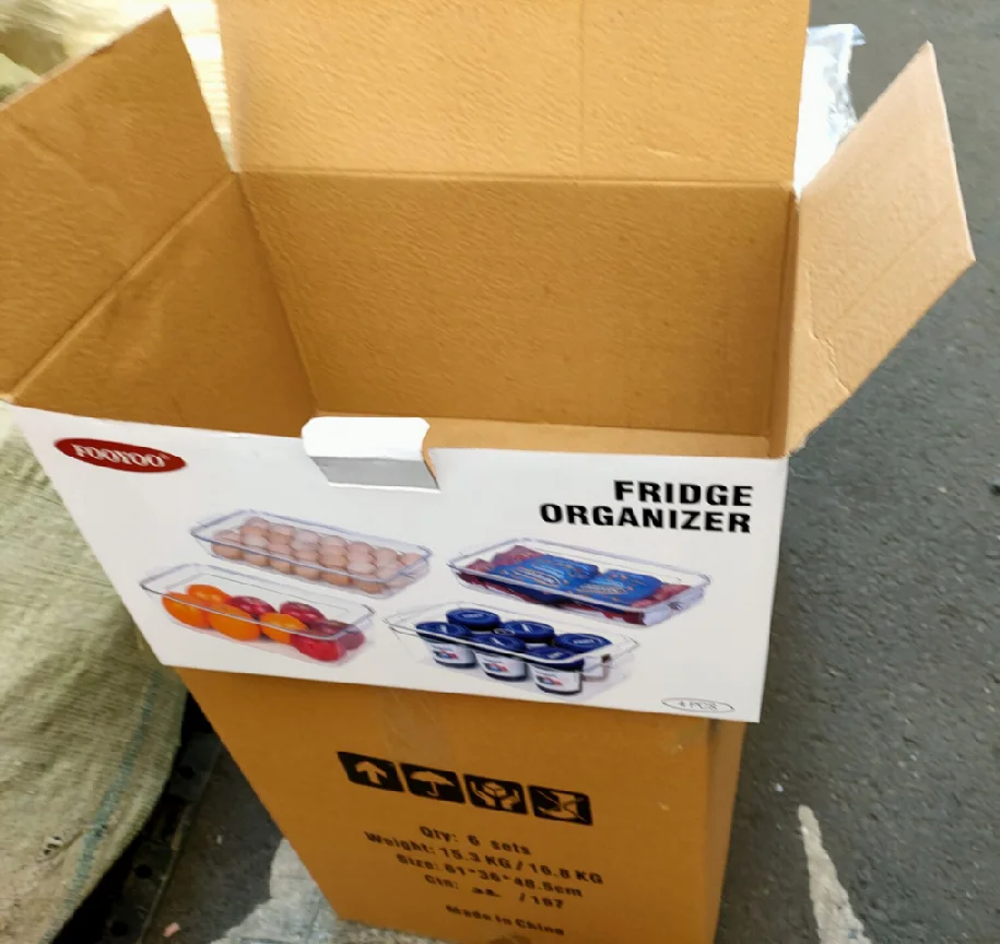 Transparent Stackable Storage Containers Pantry Refrigerator Food ...