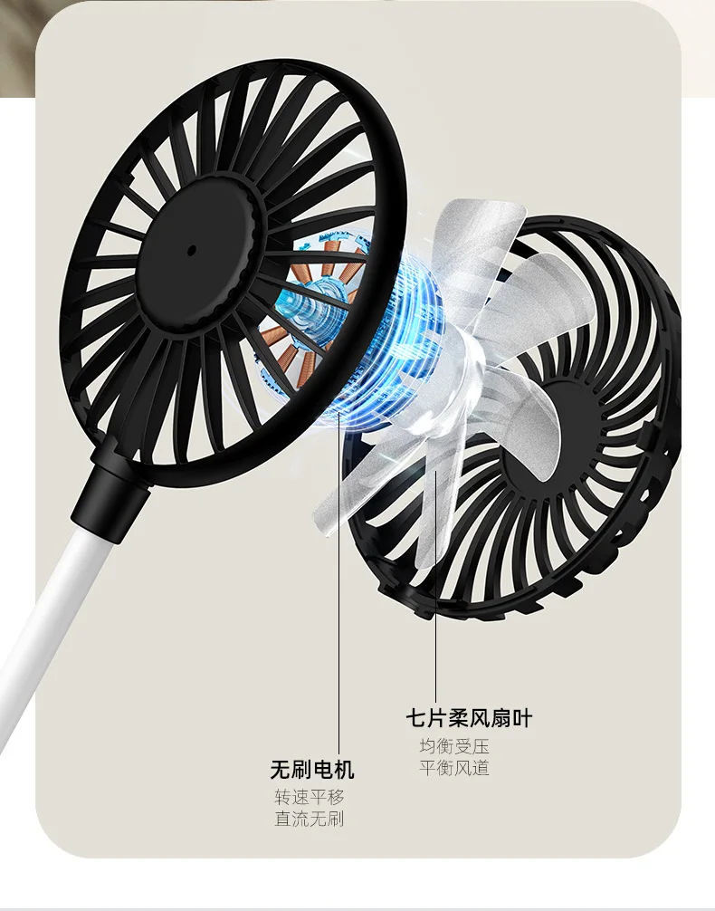 Usb Fan Small Direct Plug Silent Office Desk Small Fan Usb Fan Office ...