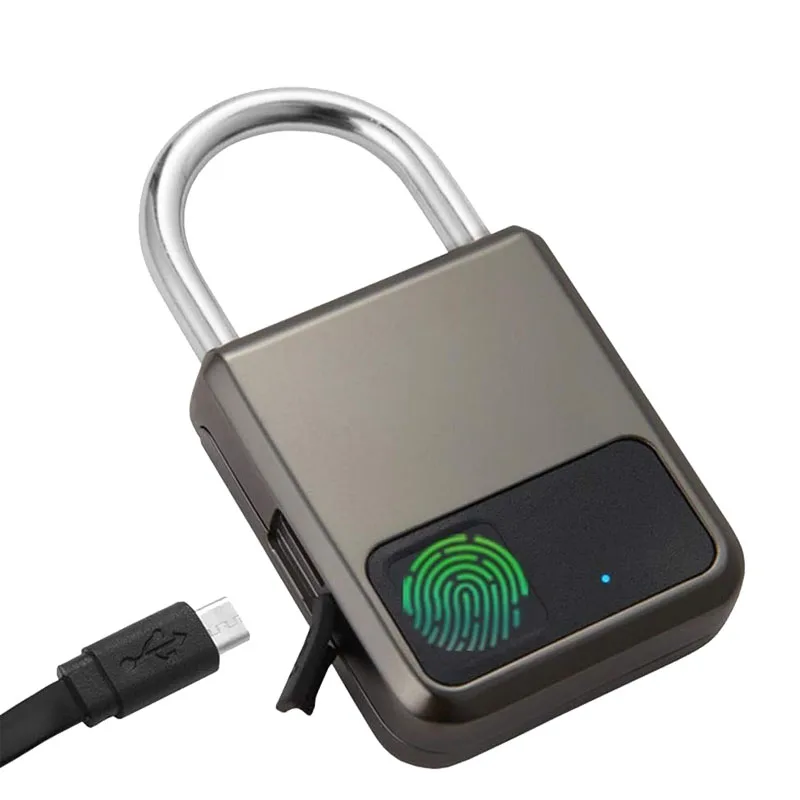 Smart Fingerprint Biometric Luggage Case Padlock - Secure & Convenient