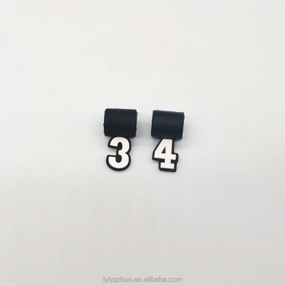 Silicone Numbers For Sport Tornado Titanium Necklace 3.5*1.8cm Baseball ...