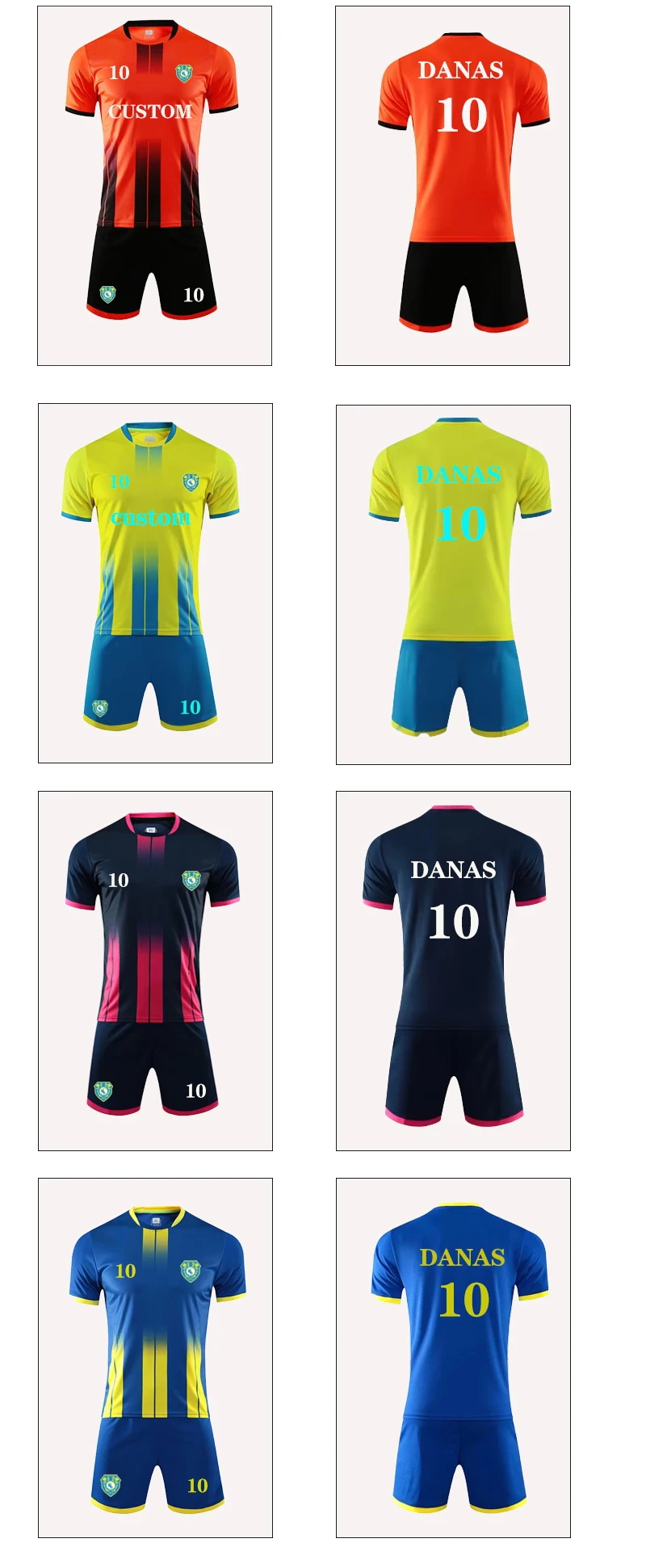 Shop Our Hot Selling Classic Customize Football Jersey Kits