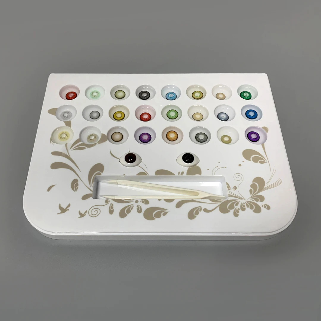 Ocular Prosthesis - Contact Lenses Display Shelf Artifical Eyes