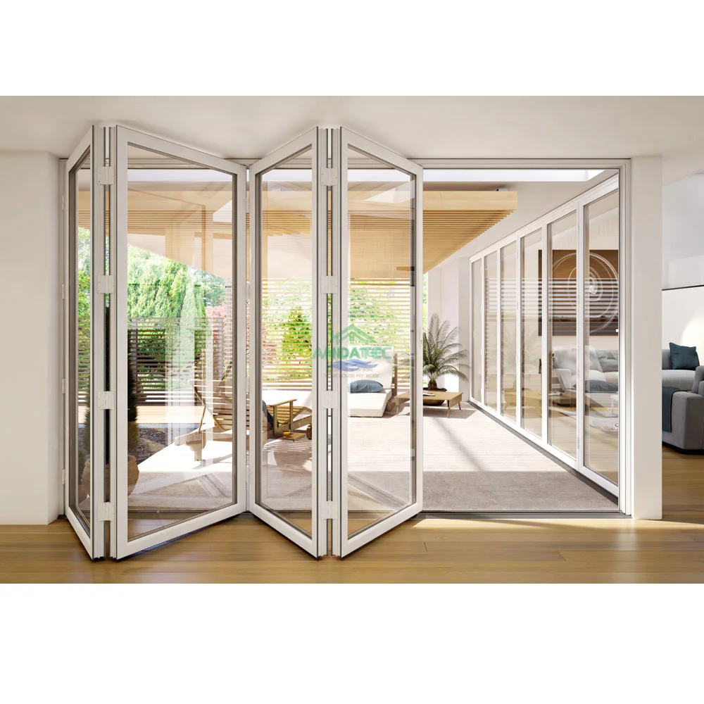 High Standard Aluminium Bifold Accordion Door Asian Style Windows And ...
