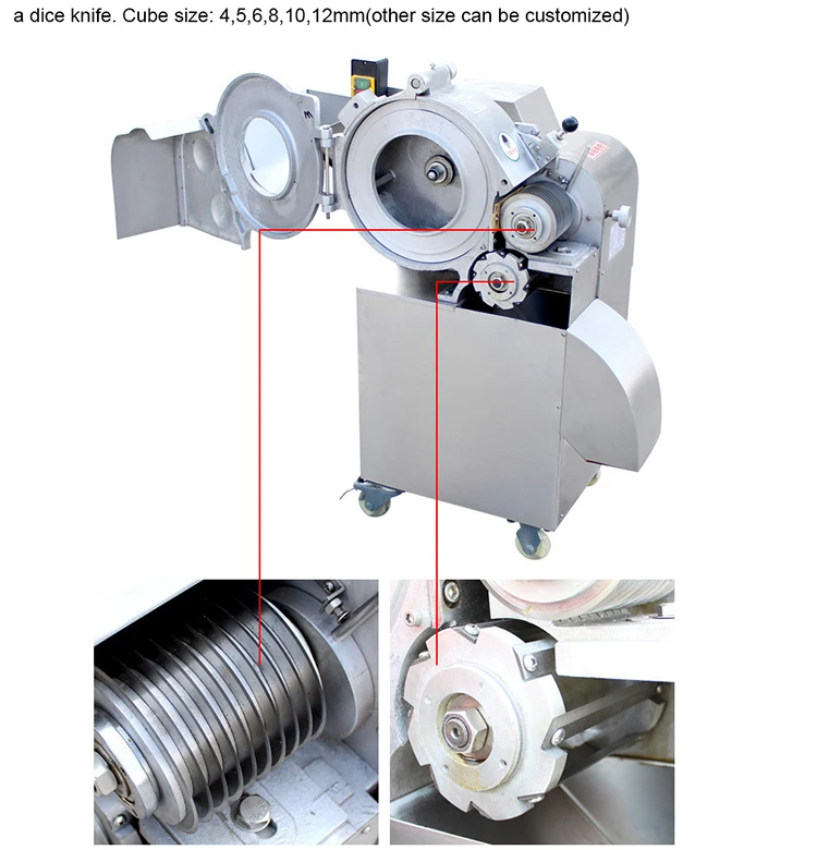 Multifunction Frozen Meat Cube Cutting Machine Boneless Chicken ...