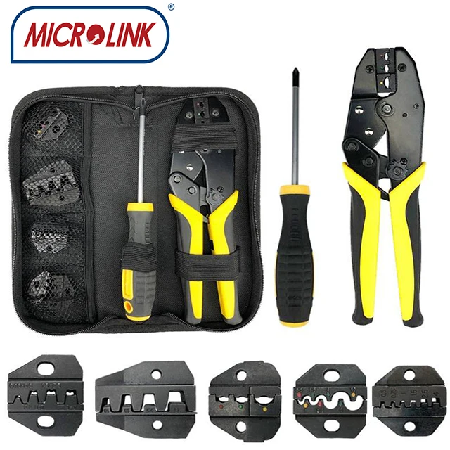 Manual Crimping Plier Jaw Replaceable Terminal Crimping Set Crimp Tool ...